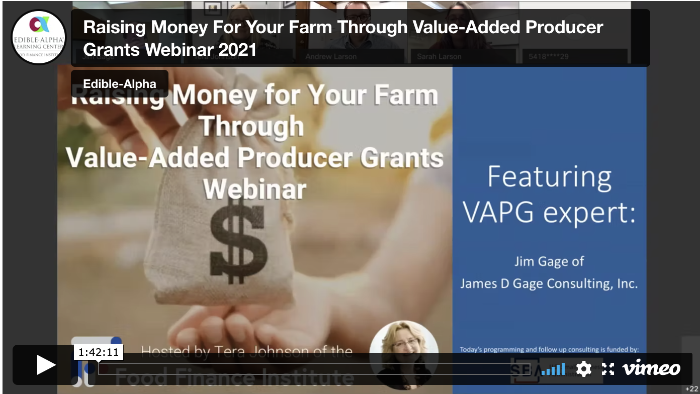 Raising Money for Your Farm Through Value-Added Producer Grants ...